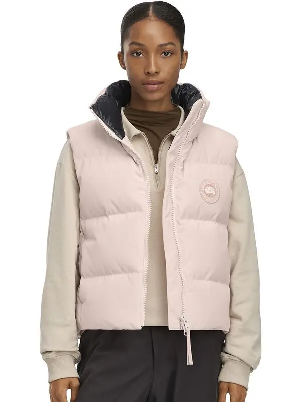 Canada Goose Grandview Cropped Vest Tonal Label - Vintage Rose