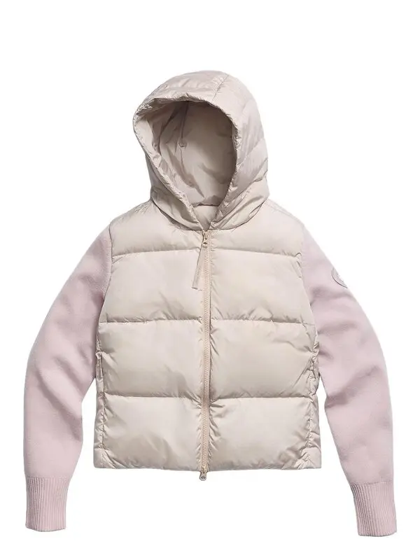 Canada Goose Hybridge® Wide Quilt Knit Hoodie Tonal Disc - Lucent Rose