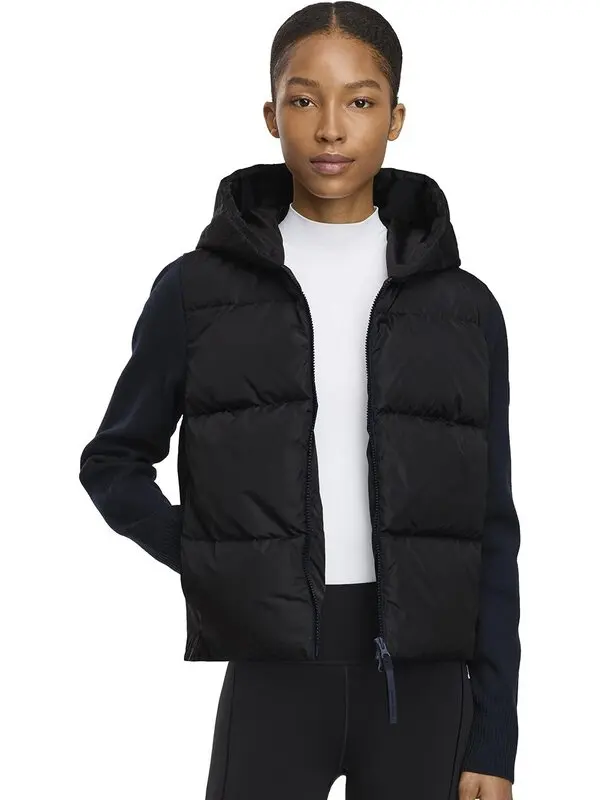 Canada Goose Hybridge® Wide Quilt Knit Hoodie Tonal Disc - Nocturne
