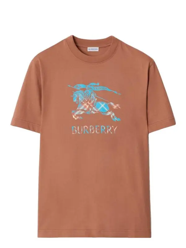 Burberry Ekd Ombré Cotton T-shirt - Ginger Brown