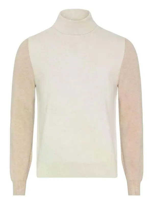 MAISON MARGIELA Two-tone Turtleneck Sweater - Neutrals