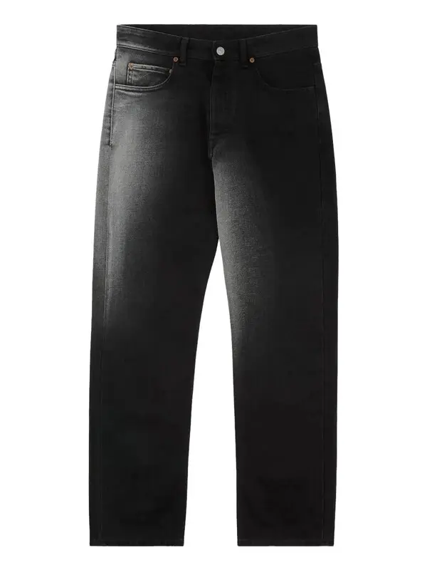MAISON MARGIELA Cotton Straight Leg Jeans - Black