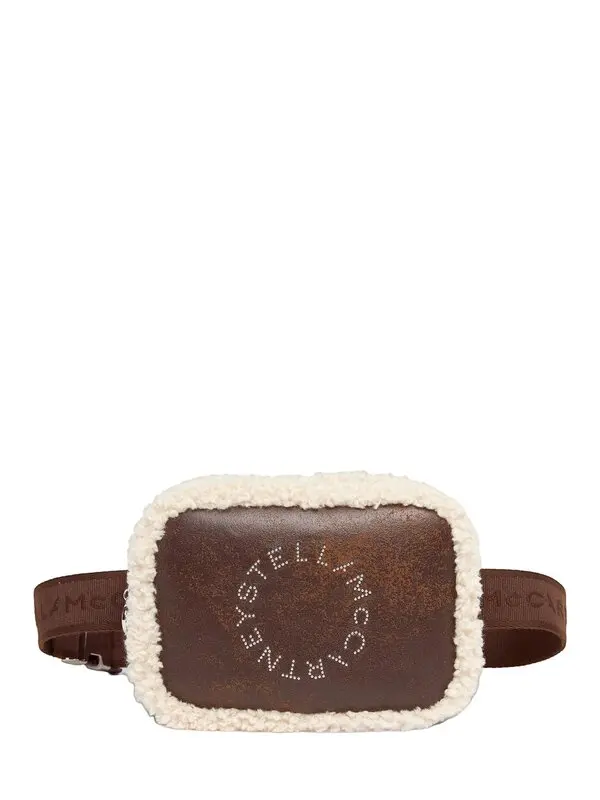 Stella McCartney Logo Plush-lined Fanny Pack - Espresso