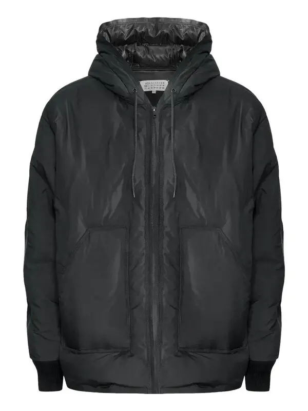 MAISON MARGIELA Hooded Padded Jacket - Black