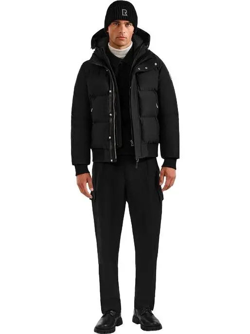 Rudsak Quilted Down Bomber Jacket - Black