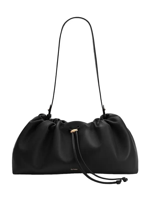 Cuyana Dia Lambskin Leather Bag - Black