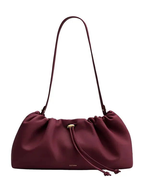 Cuyana Dia Lambskin Leather Bag - Cherry