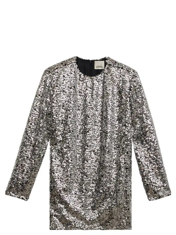 Isabel Marant Heliane Mini Dress - Silver