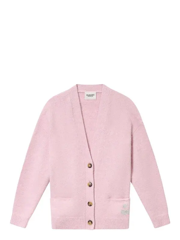 MARANT ETOILE Eborah Baby Alpaca Cardigan - Mauve