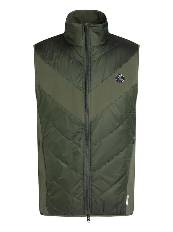 WE NORWEGIANS Beito Quilted Stretchshell Vest - Army Green