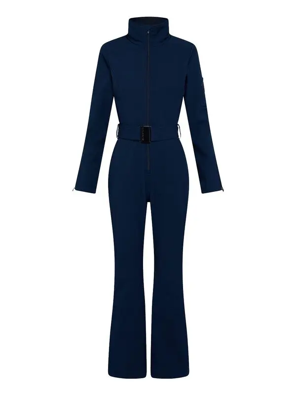 WE NORWEGIANS Tyin Belted Softshell Ski Suit - Navy