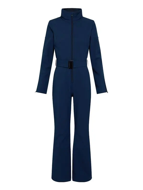 WE NORWEGIANS Tyin Belted Softshell Ski Suit - Navy
