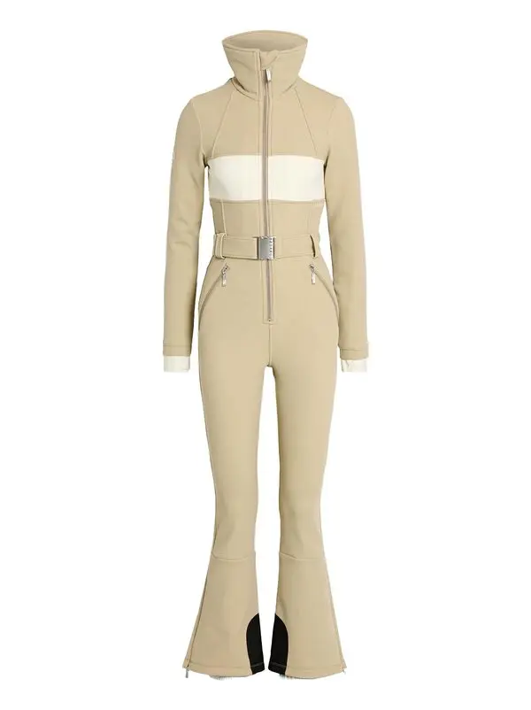 Cordova Fora Belted Stretchshell Ski Suit - Beige
