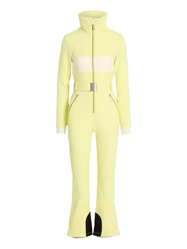 Cordova Fora Striped Softshell Ski Suit - Chartreuse