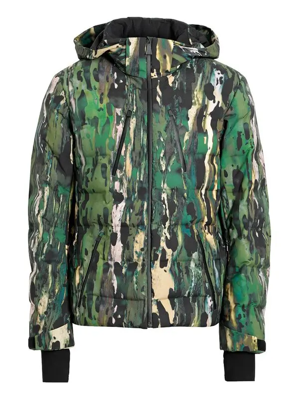 Aztech Mountain Quilted Camouflage Ski Jacket - Leaf Green
