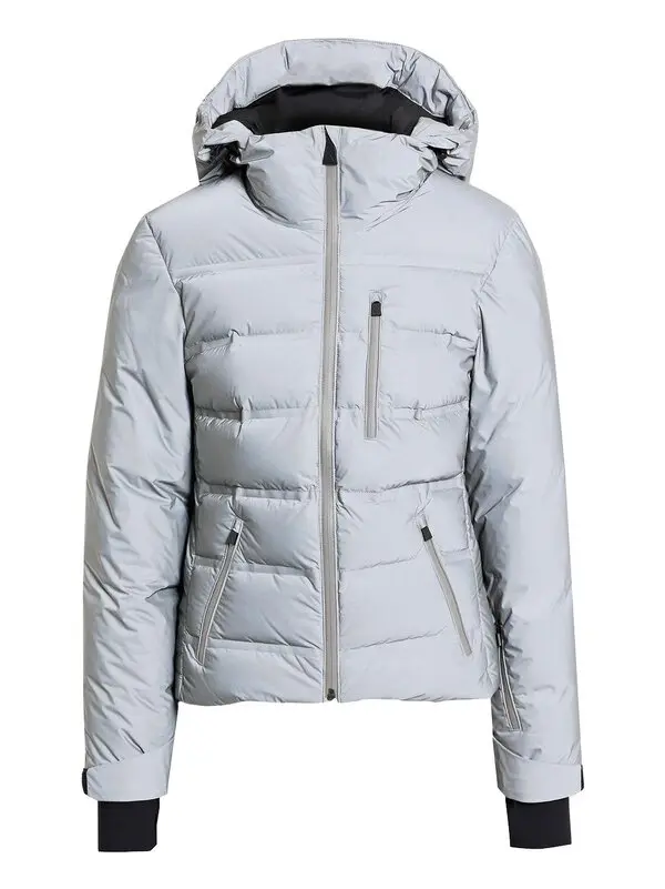 Aztech Mountain Nuke Suit Quilted Down Ski Jacket - Silver