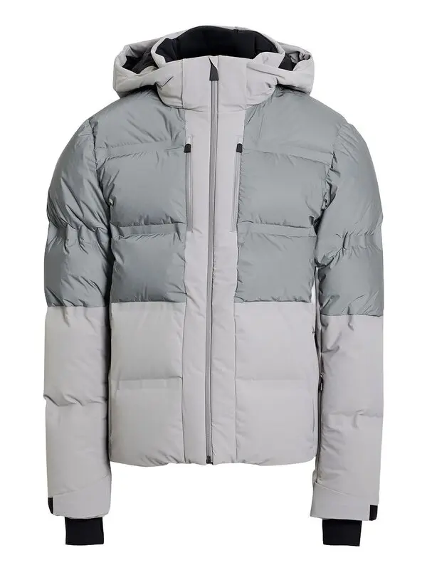 Aztech Mountain Super Nuke Quilted Down Ski Jacket - Light Gray