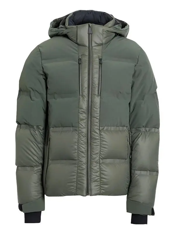 Aztech Mountain Super Nuke Quilted Down Ski Jacket - Grey Green