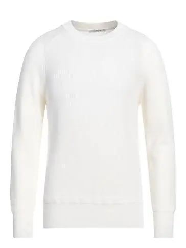 KANGRA Solid Wool Crewneck Sweater - White