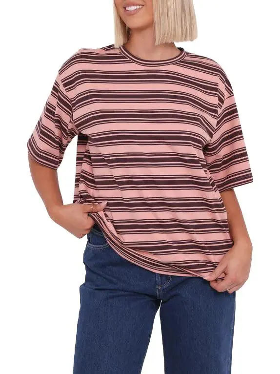 PETAL & PUP Zestora Stripe Top - White/pink