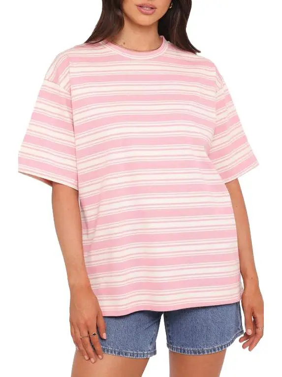 PETAL & PUP Zestora Stripe Top - White/pink