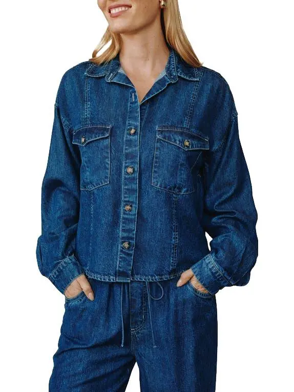 Bella Dahl Denim Shacket - Deep Blue Rinse