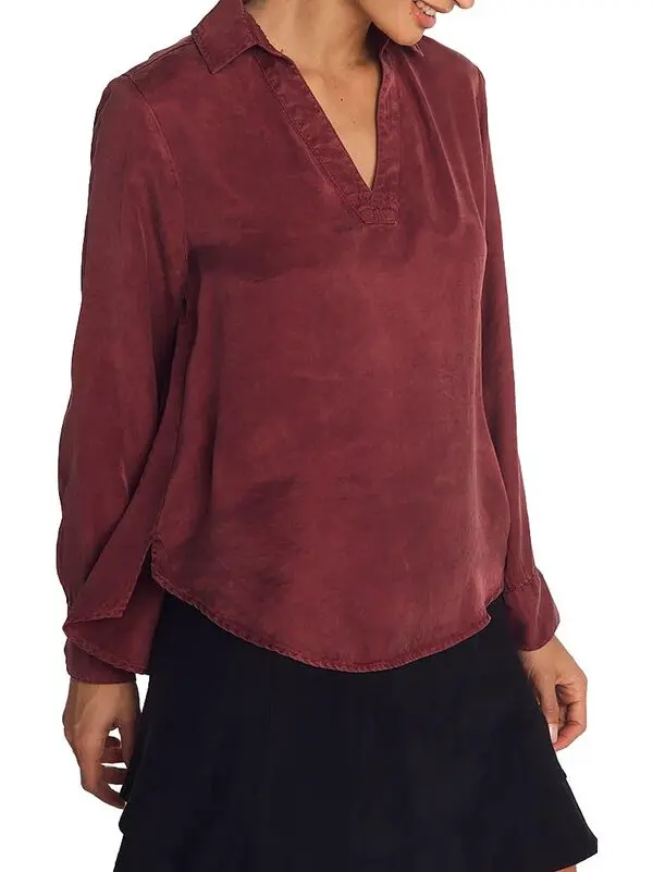 Bella Dahl Long Sleeve Blouse - Ruby Dusk