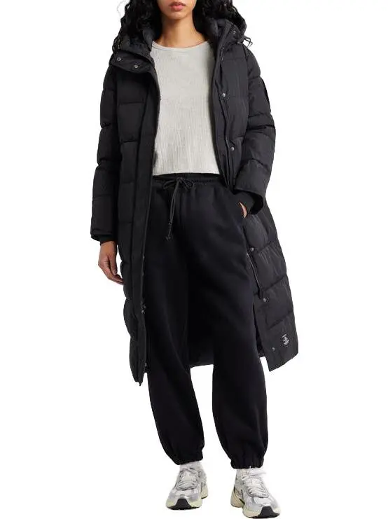 Alpha Industries Sierra Gen Ii Quilted Hooded Parka Coat - Black