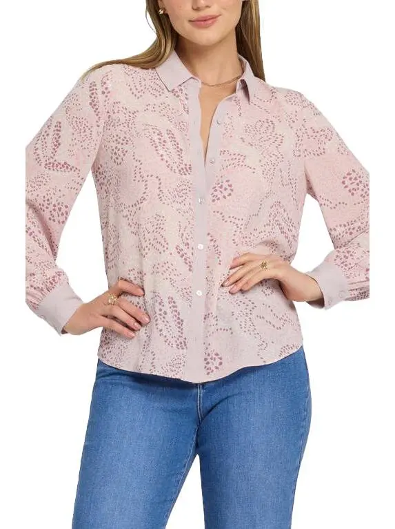 NYDJ Taylor Print Shirt - Rockflower Combo
