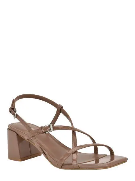 Calvin Klein Slingback Sandals - Light Brown Patent