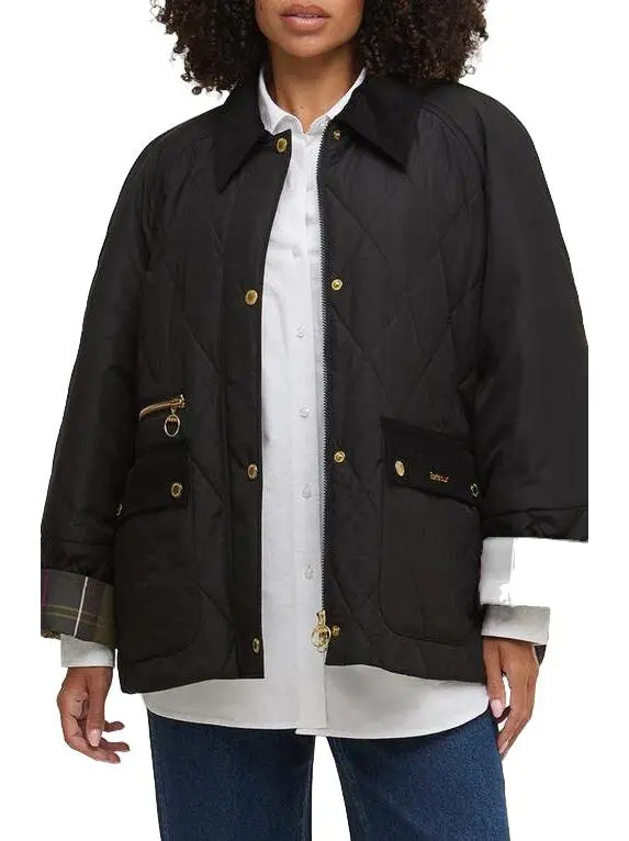 Barbour Quilted Jacket - Black