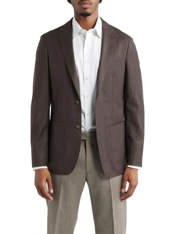 Mizzen+main Lavelle Trim Fit Wool Sport Coat - Espresso Heather