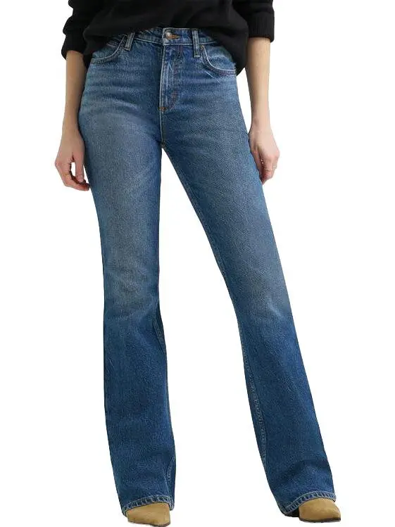 LEEM High-waist Bootcut Jeans - Crystal Clear