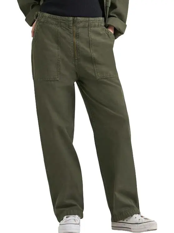 LEEM Loose Fit Utility Pants - Oak Moss