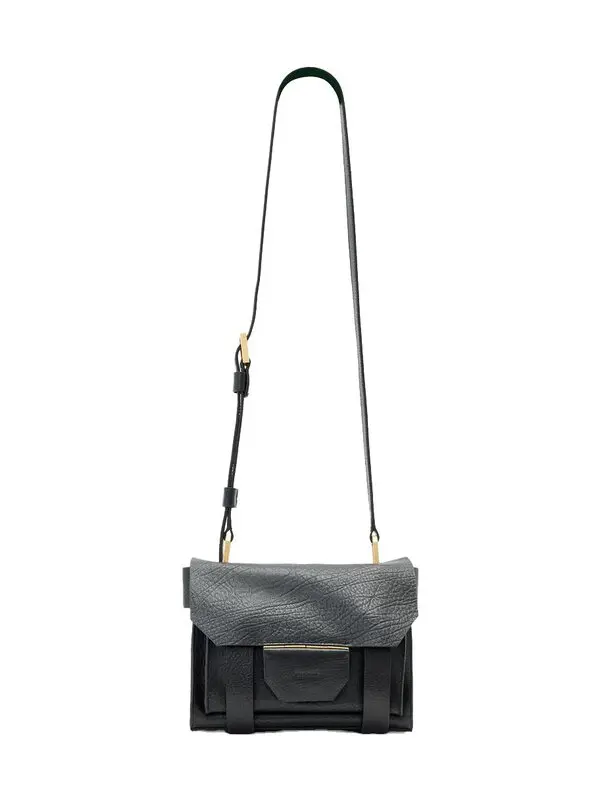 ALLSAINTS Mini Ursa Leather Crossbody Bag - Black