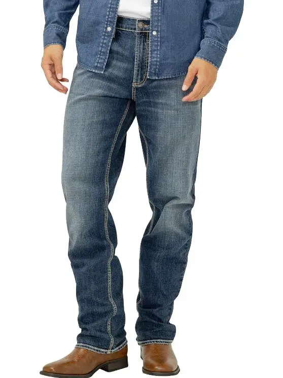 SILVER JEANS CO. Zac Relaxed Fit Straight Leg Jeans - Cecil
