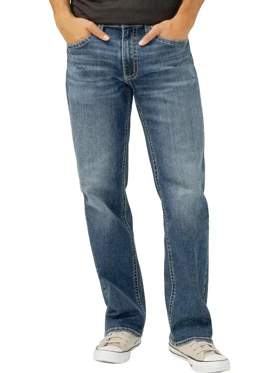 SILVER JEANS CO. Gordie Relaxed Fit Straight Leg Jeans - Dollis