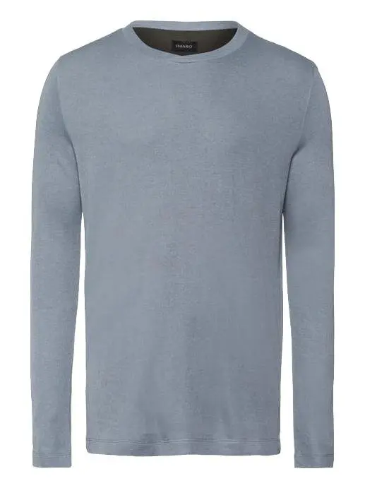 Hanro Woolen Comfort Tencel™ And Cashmere Top - Cliff Grey