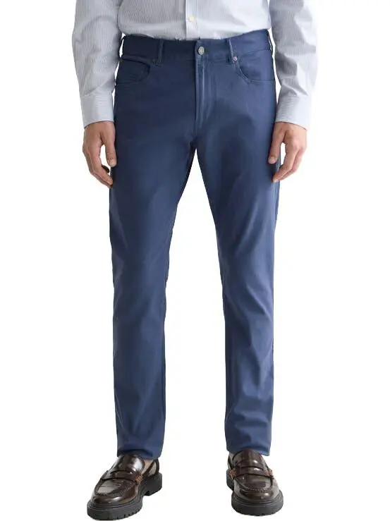 Scotch & Soda Ralston Slim Fit Stretch Cotton Twill Pants - Oceana