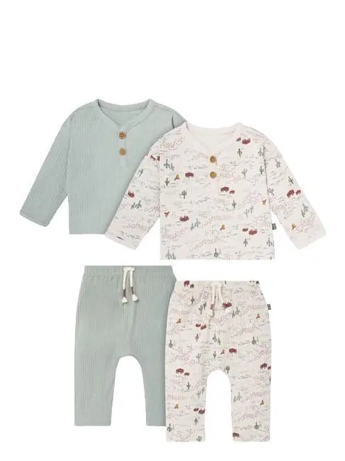 MODERN MOMENTS™ BY GERBER Henley Top And Pants Set - Buffalo Desert