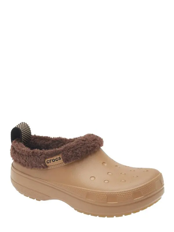 CROCS Classic Fleece Lined Clog - Sepia