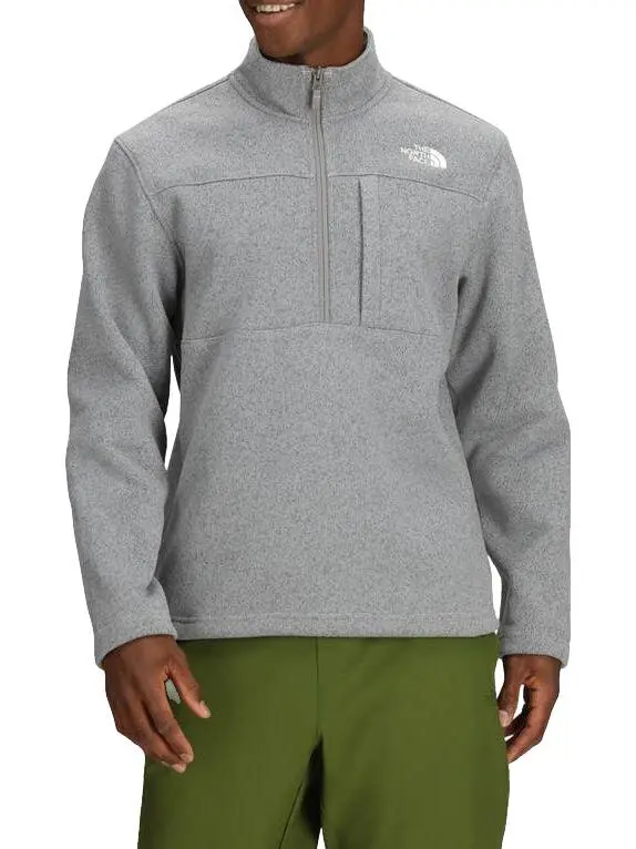 The North Face Gordon Lyons Half Zip Fleece Pullover - Tnf Medium Grey Heather