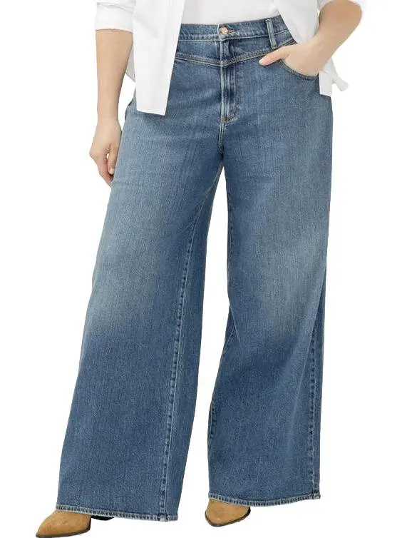 SILVER JEANS CO. V-yoke High-waist Wide Leg Jeans - Picadilly