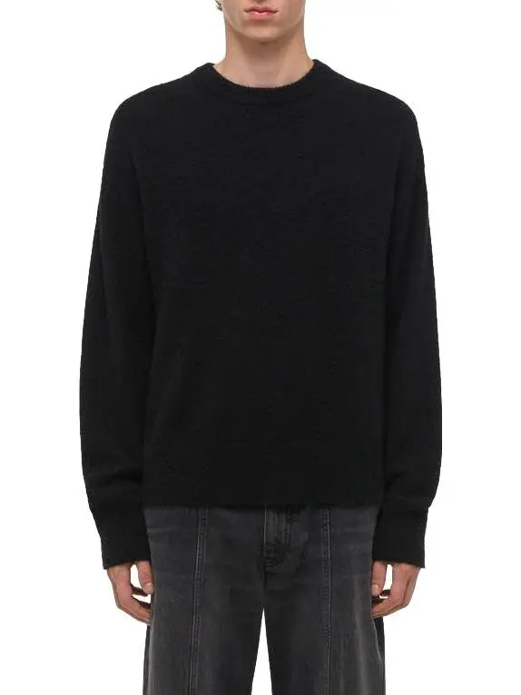 Helmut Lang Brushed Wool & Cashmere Sweater - Black