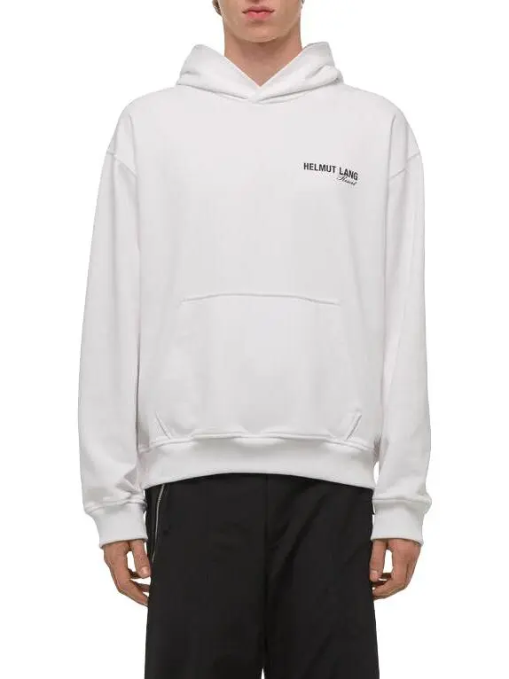 Helmut Lang Ski Map Graphic Hoodie - White