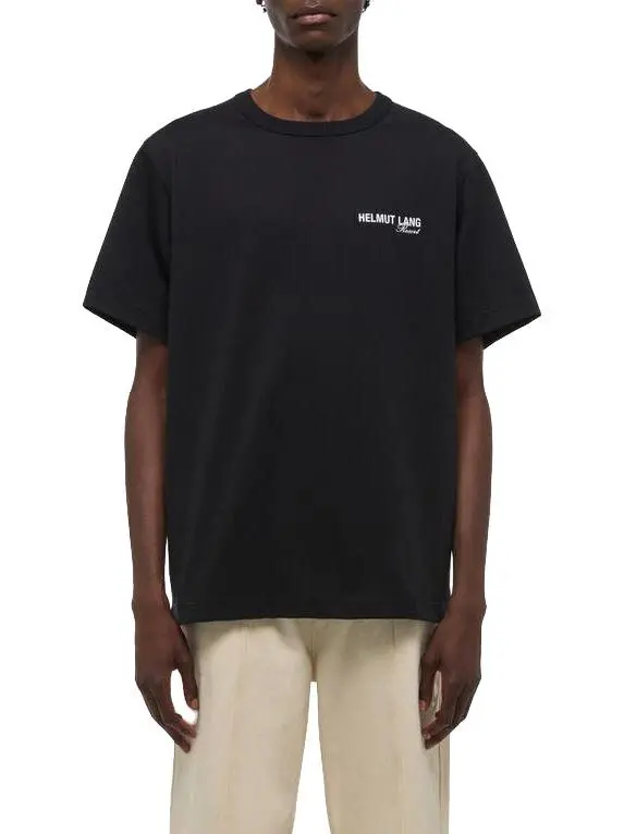 Helmut Lang Ski Map Graphic T-shirt - Black
