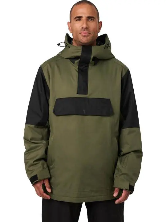 MOBILE WARMING Denali Anorak Heated Waterproof Snow Jacket - Olive
