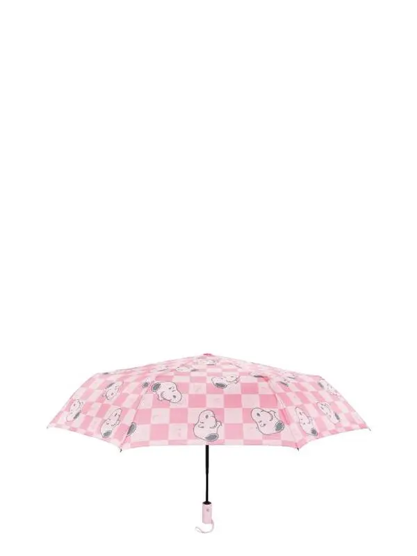 PEANUTS Checker Umbrella - Pink
