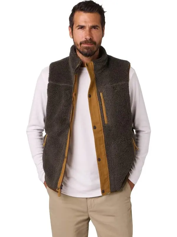 MOBILE WARMING Ranch Heated High-pile Fleece Vest - Tan