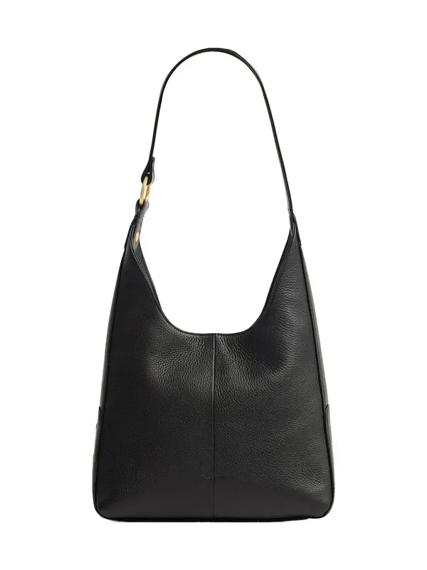 HAMMITT Tim Medium Leather Shoulder Bag - Black/brushed Gold